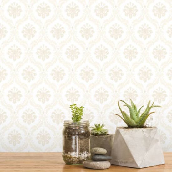 Classic Neutral Office Wallpaper